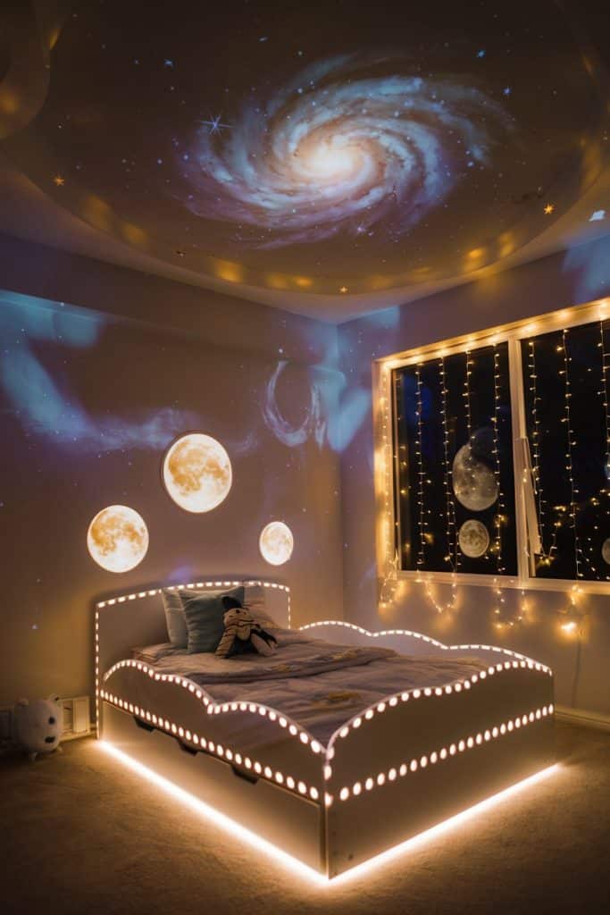 Space-Themed Bedroom Inspiration: How to Create a Magical Night Sky ...